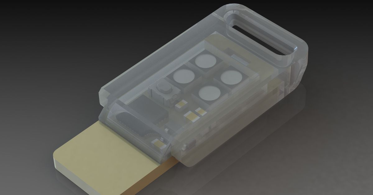 Adafruit Neo Trinkey Keychain Cover by aboho | Download free STL model ...