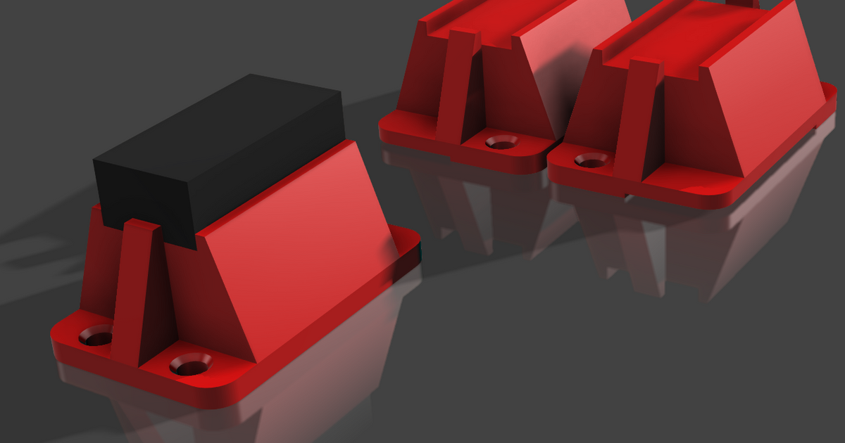 Ender 3 v2 feet risers (22mm) by Justeksas | Download free STL model ...