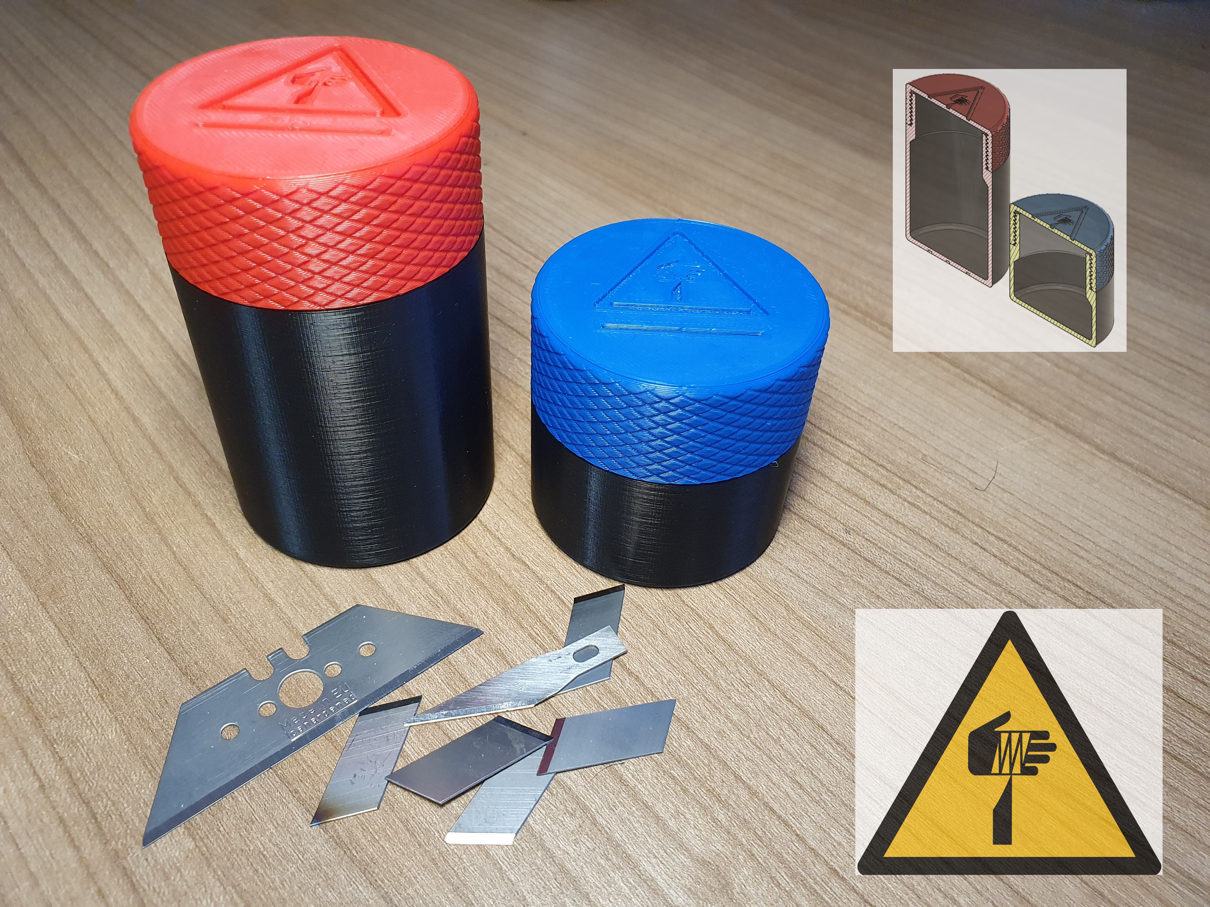 Utility Knife Blade Container by PeterDesigns | Download free STL model ...