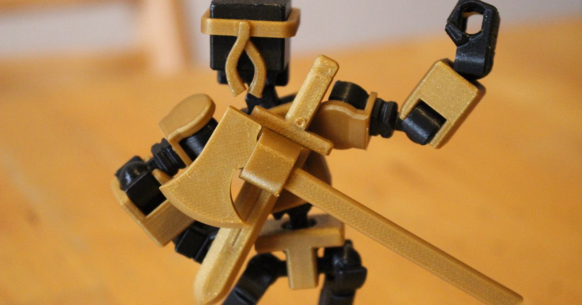 Mini 13 - Dual Holder (for Weapons, Tools, Shield etc.) by Plaste-Metz ...