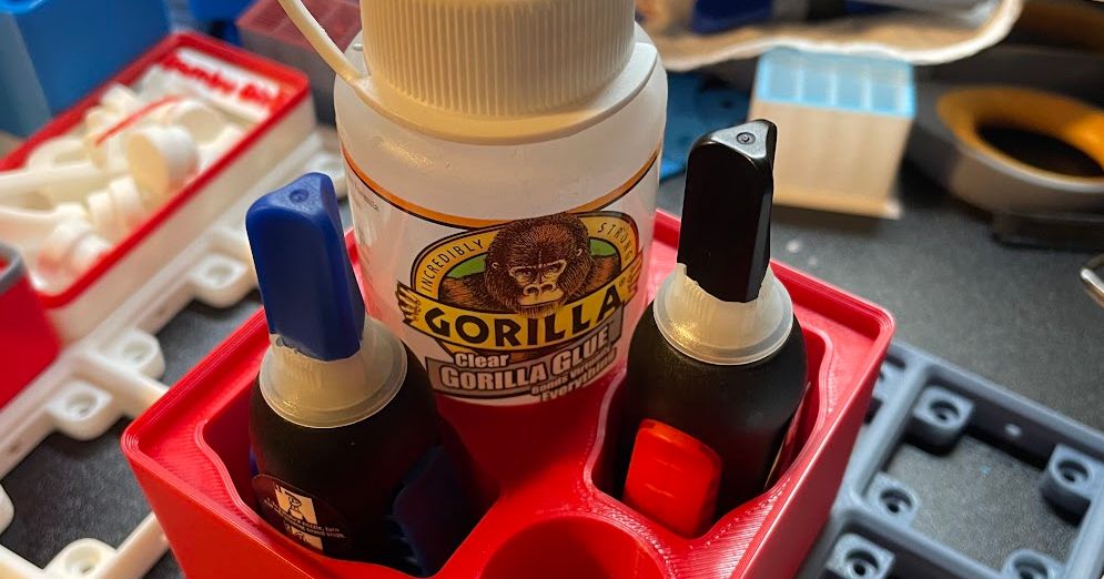 Gridfinity Gorilla Glue Clear, 2x Loctite superglue, + gluestick/accelerant by aesthe | Download ...