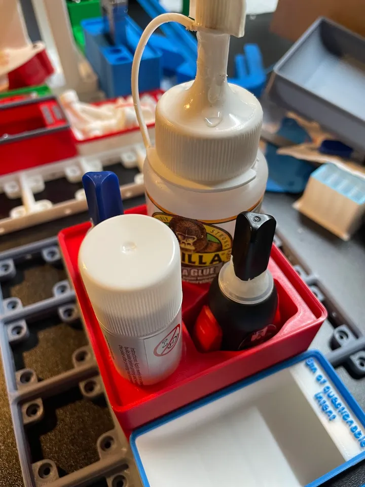 Gridfinity Gorilla Glue Clear, 2x Loctite superglue, + gluestick/accelerant by aesthe | Download ...