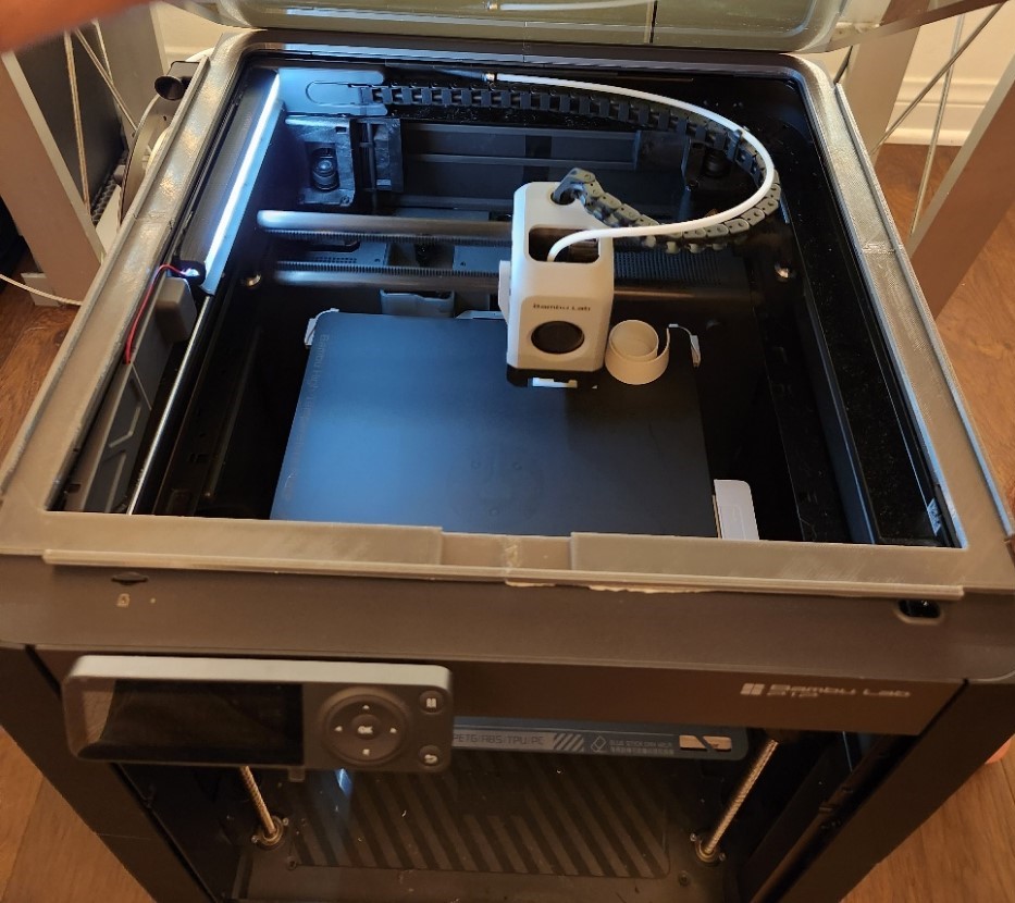 P1P Slim Bambu Lab Original Glass Slim (8mm) Frame by J D | Download ...