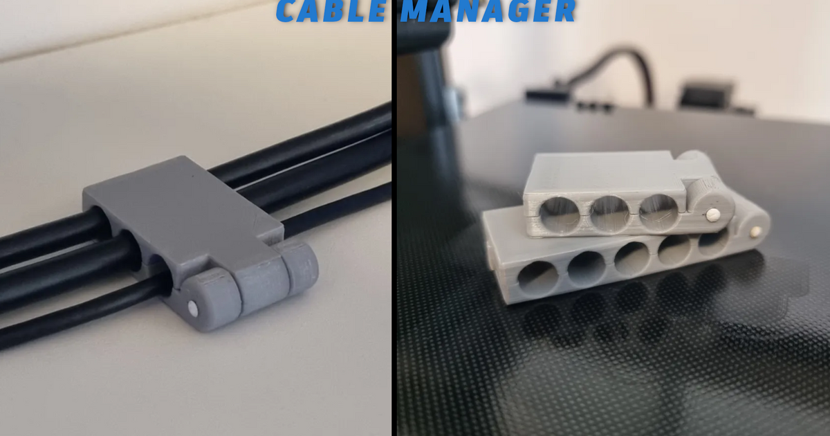 Cable manager by Kay | 3D Models | Download free STL model | Printables.com