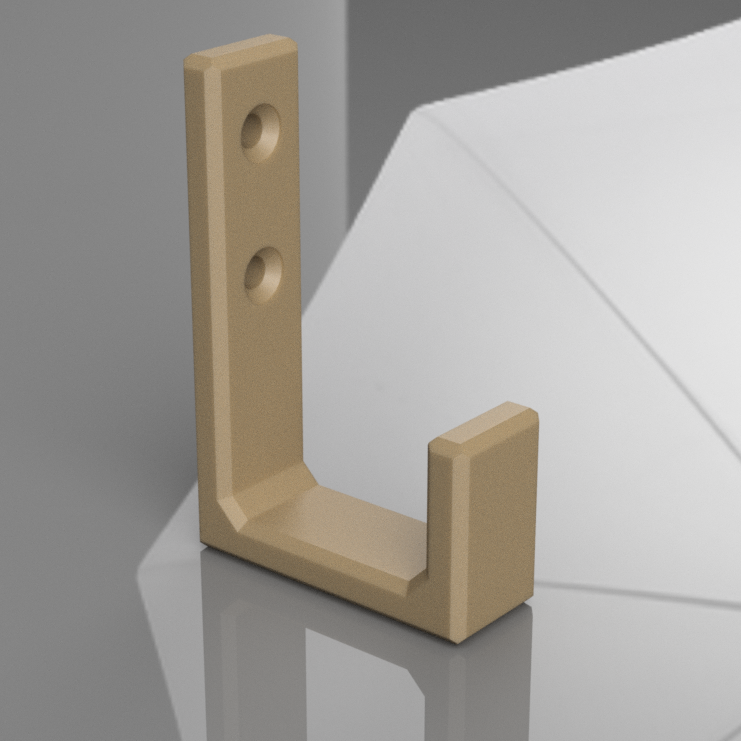 Hook for wall mounting by mbzirsch | Download free STL model ...