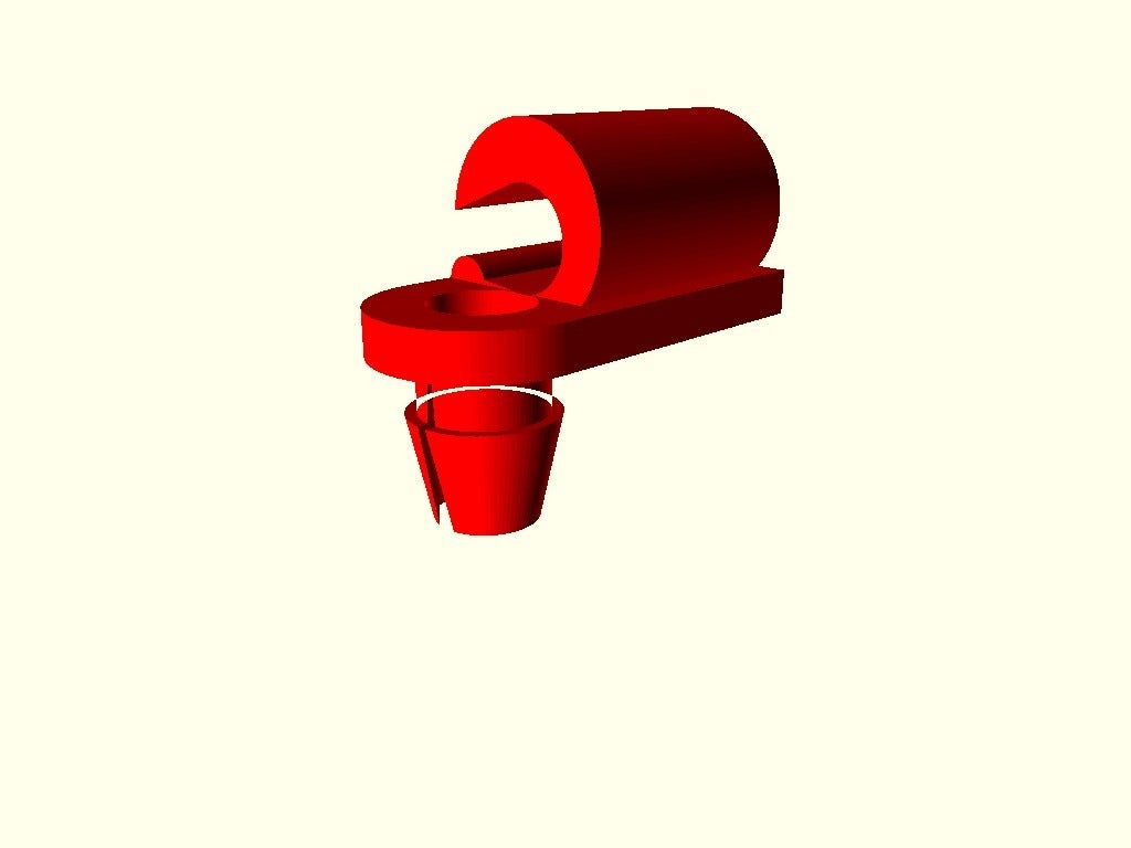 Door lock rod clip by Nat | Download free STL model | Printables.com