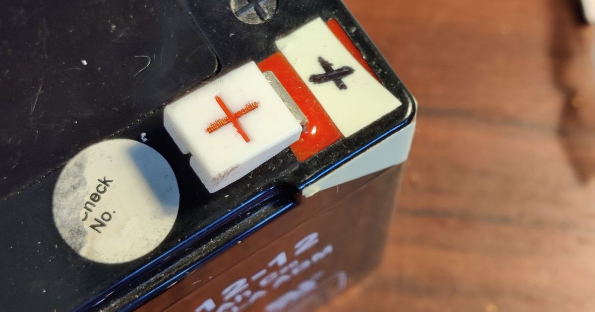 Faston 6.3x0.8mm battery terminal cover set by Higany | Download free ...