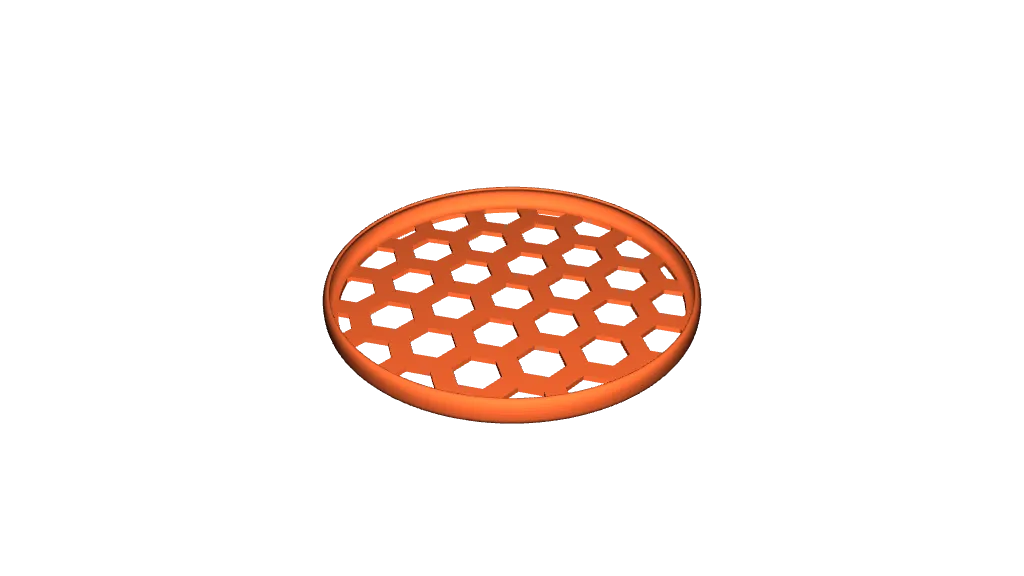 Frisbee with honeycomb pattern by SMK | Download free STL model ...