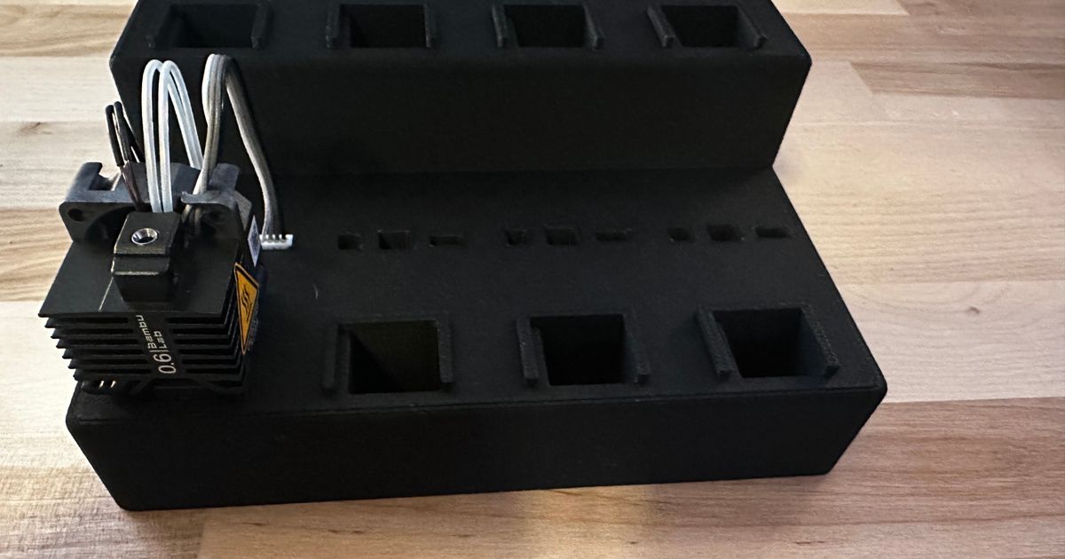 Bambu Lab X1-Carbon Hotend Holder 2,4,6 or 8 New Silicone Sock with Cable Connector Holes by ...
