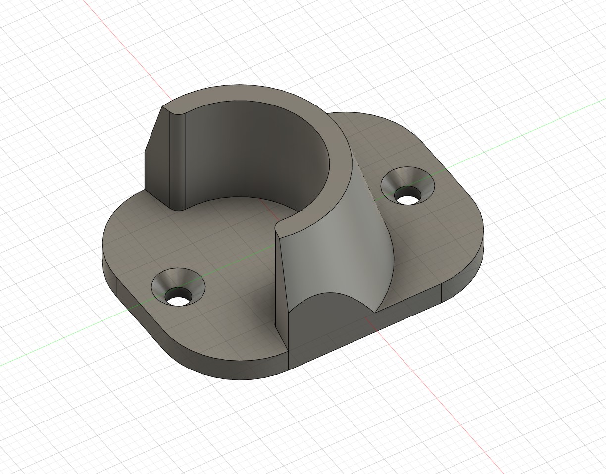 20mm rod support by Laguite | Download free STL model | Printables.com