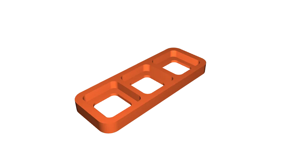 Simple 3 items holder by Dimka | Download free STL model | Printables.com