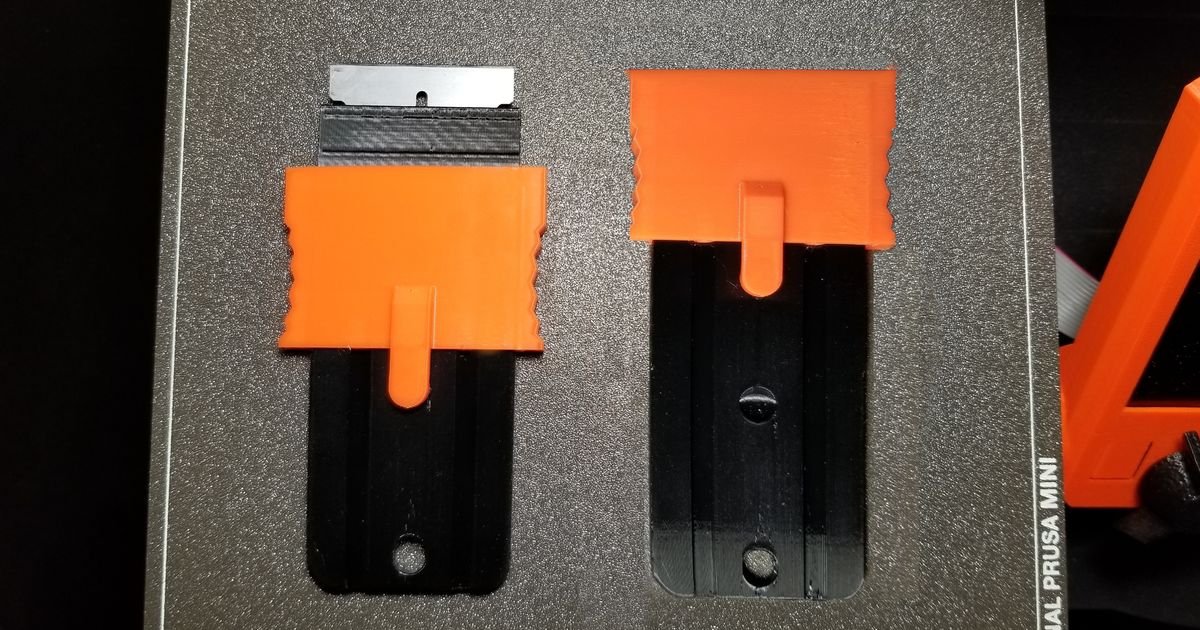 Razor Blade Scraper w/Sliding Safety Cover by Will Harry | Download ...