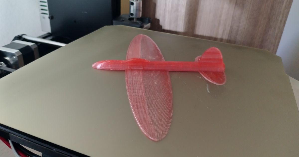 Glider with elastic-band launcher by Eduardo Szesz | Download free STL ...