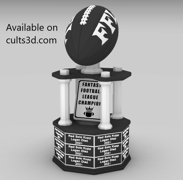 Epic Fantasy Football Trophy by RestlessRob | Download free STL model ...