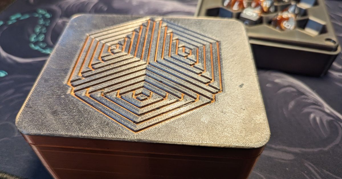 Rectangular Magnetic Stacking Dice Box w/Custom Logos by jstiles ...