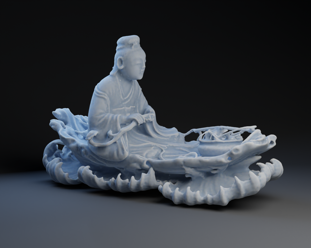 Daoist Immortal He Xiangu by Peter Farell | Download free STL model ...