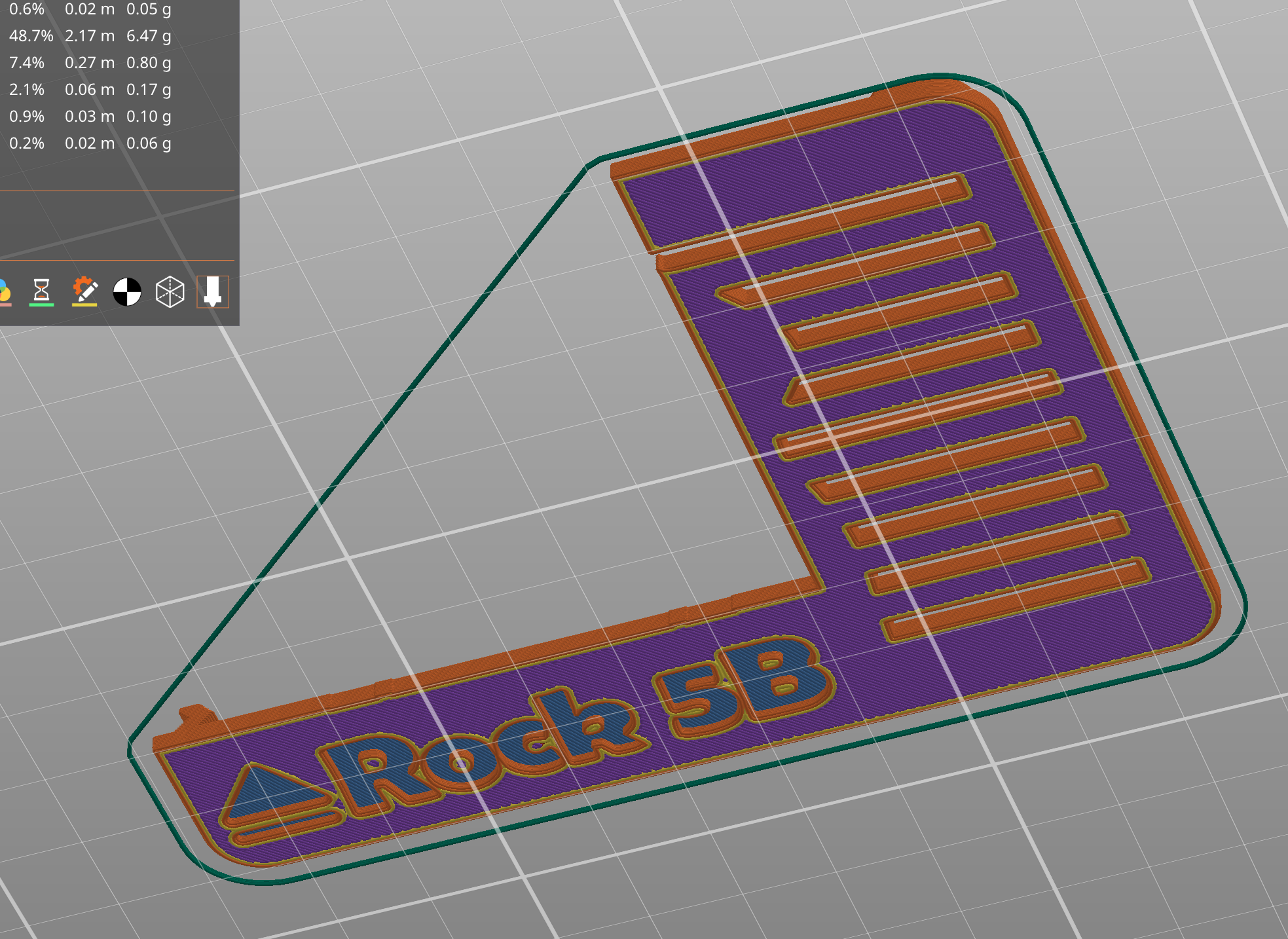 Rock 5B top with cutout for PoE hat by Melbo | Download free STL model ...