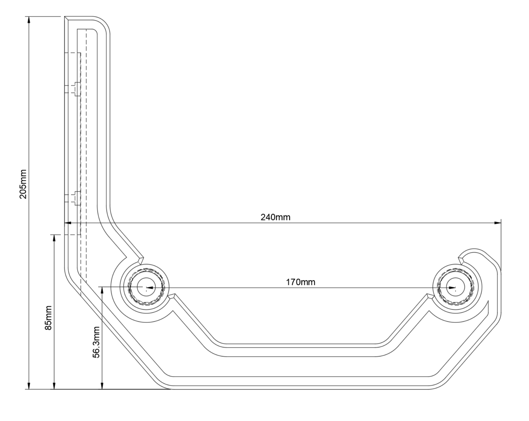 Wall Mount Filament Spool Shelf by Stefan | Download free STL model ...
