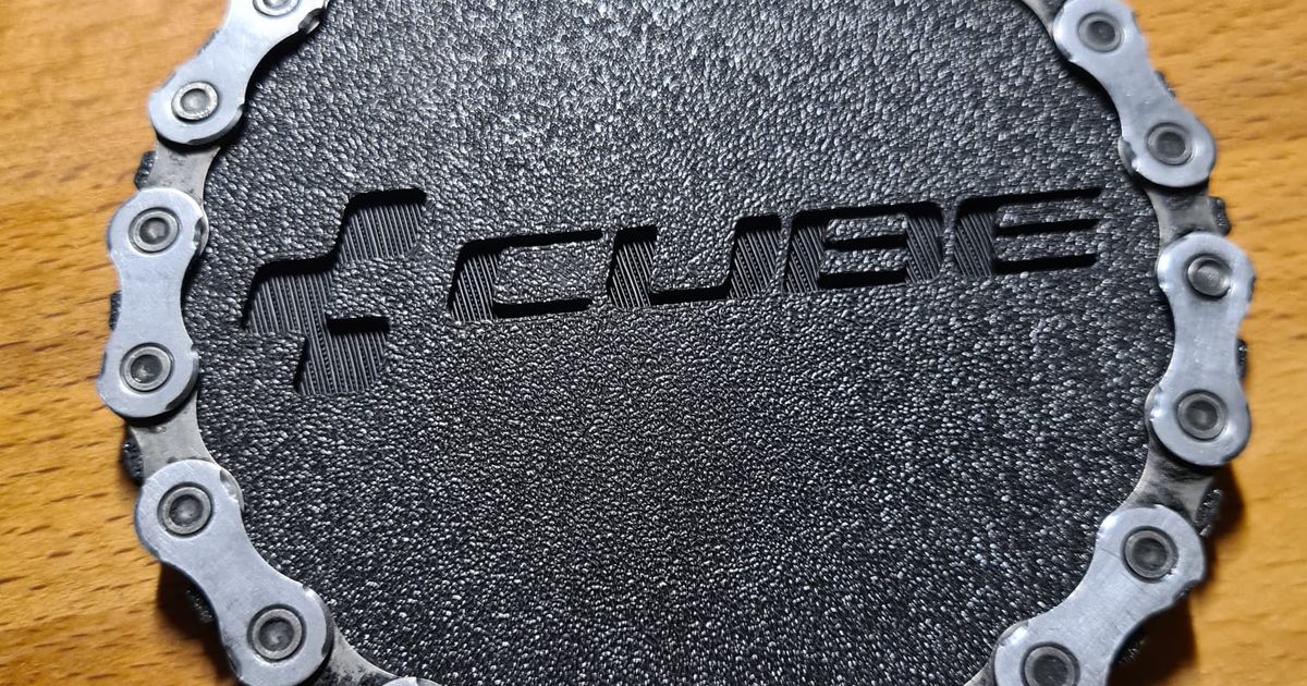 Bike Chain Coaster by fabilandwehr | Download free STL model ...