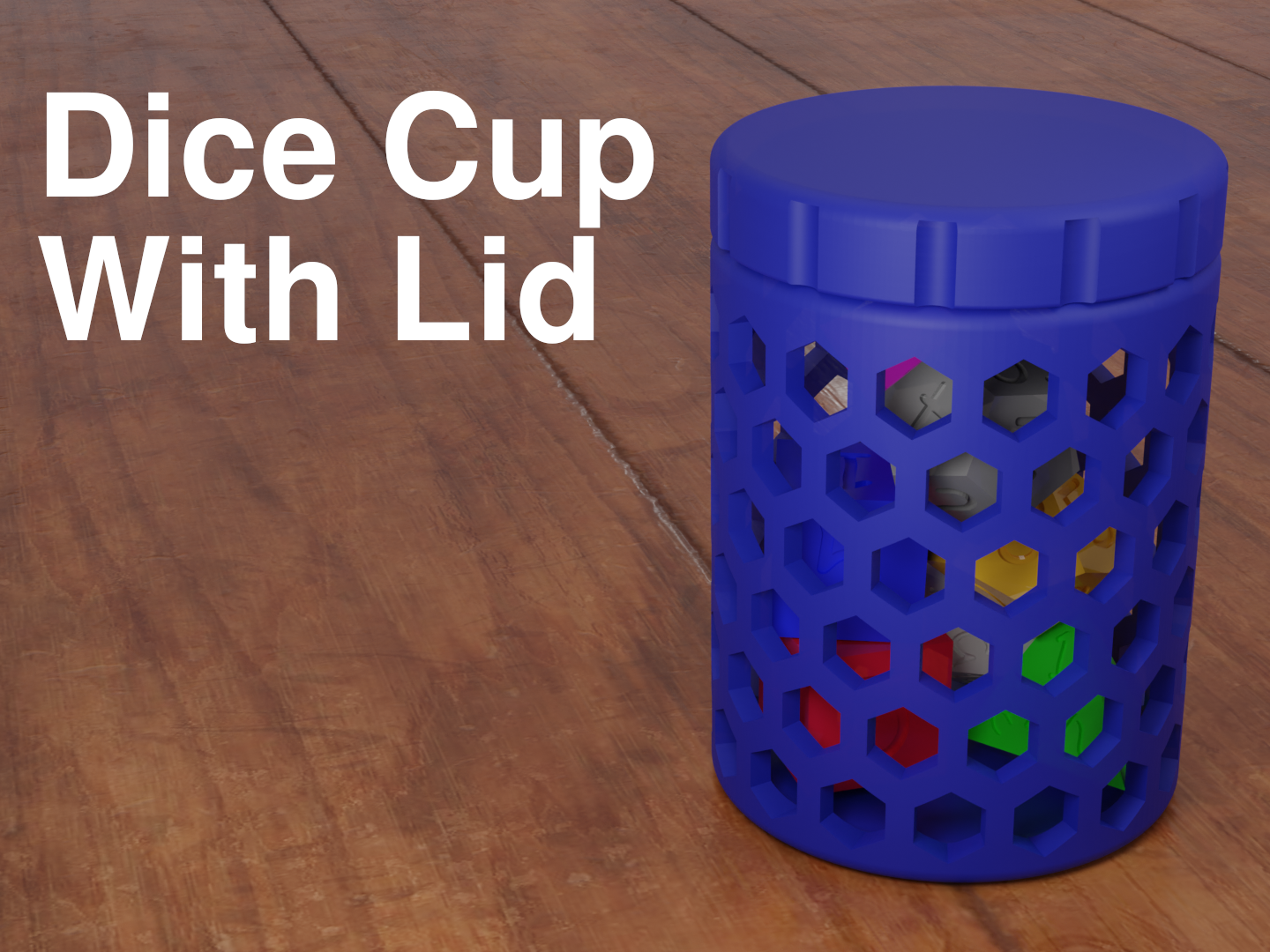 Dice Cup with Lid by batman | Download free STL model | Printables.com