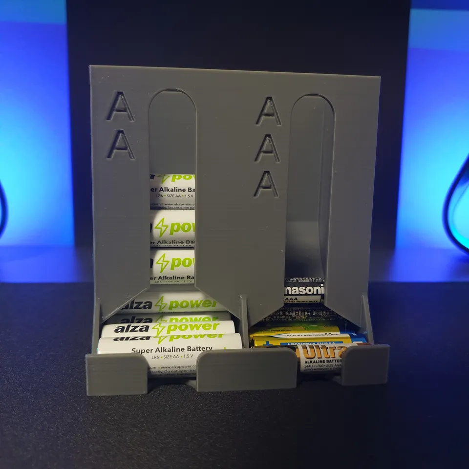 Battery organizer for AA, AAA by Michal Valíček | Download free STL ...