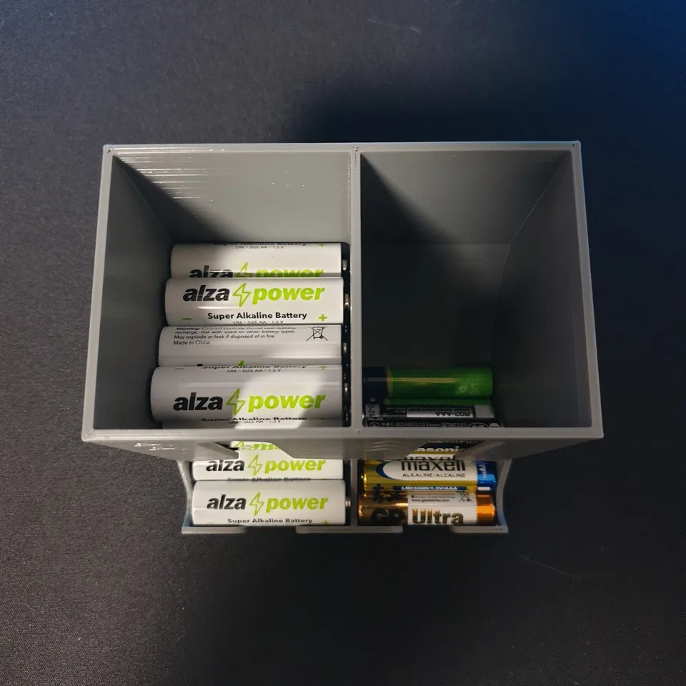Battery organizer for AA, AAA by Michal Valíček | Download free STL ...