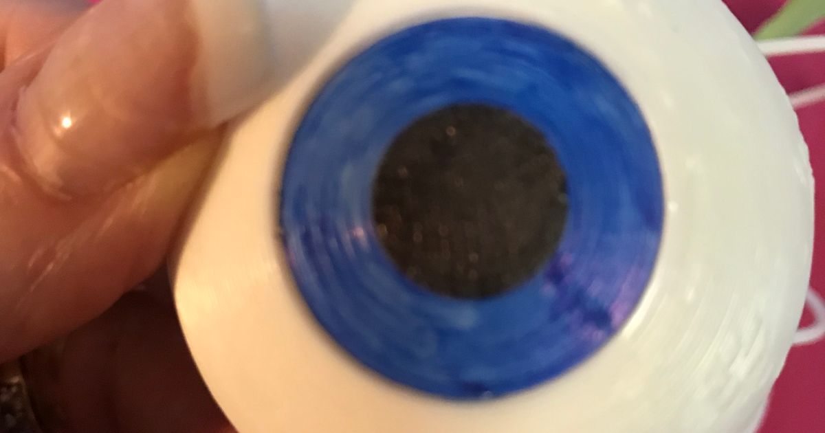 Filament spring Googly glasses with added iris and pupil by Lacemaker ...