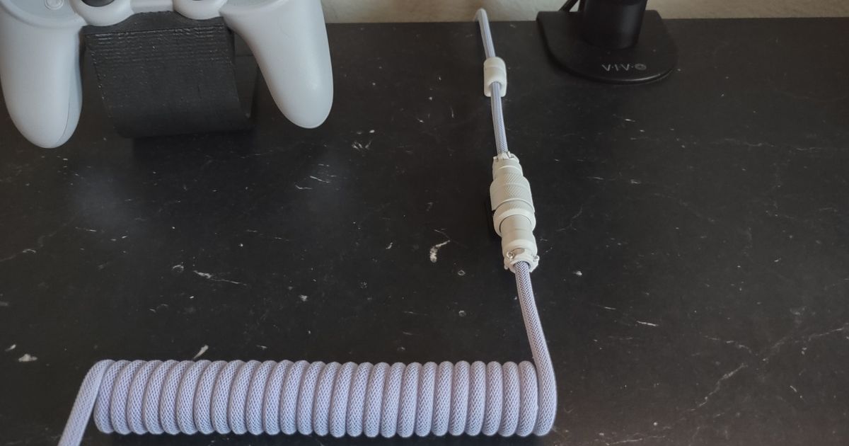 Coiled Cable lock/aligner by Daniel Treichel | Download free STL model ...
