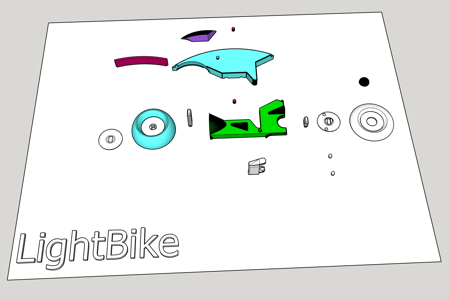 Tron 1982 Lightcycle with movable wheels by remington | Download free ...