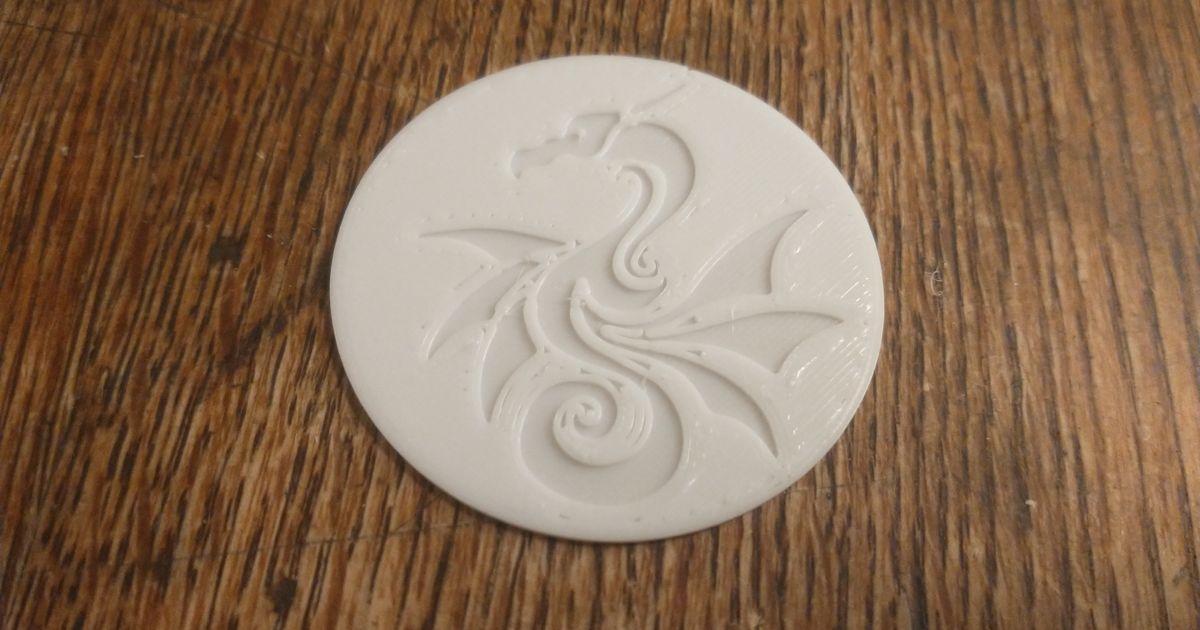 Sea Dragon / Seahorse Coin by Books | Download free STL model ...