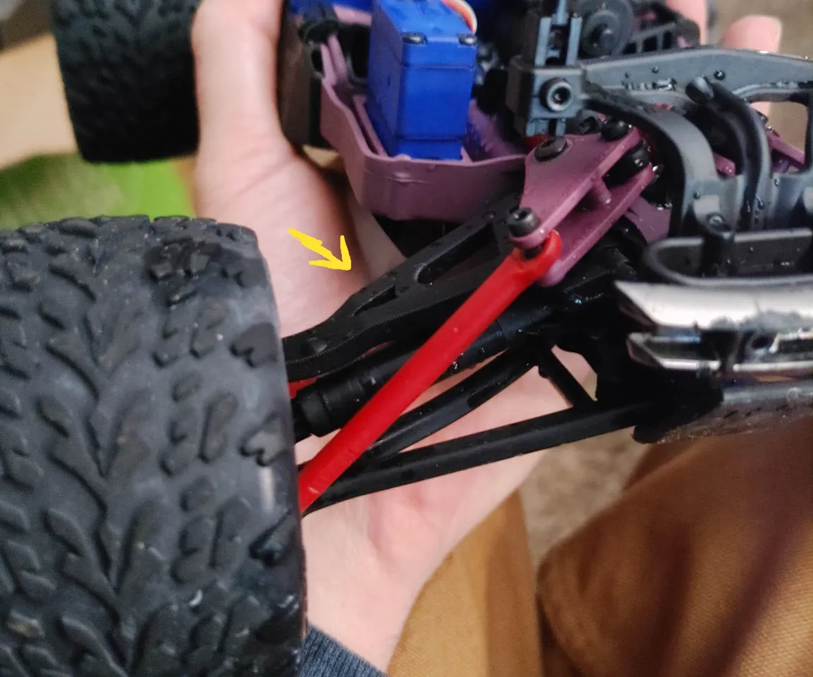 Traxxas 1/16 E-Revo Front Upper A-Arms by gForce | Download free STL ...