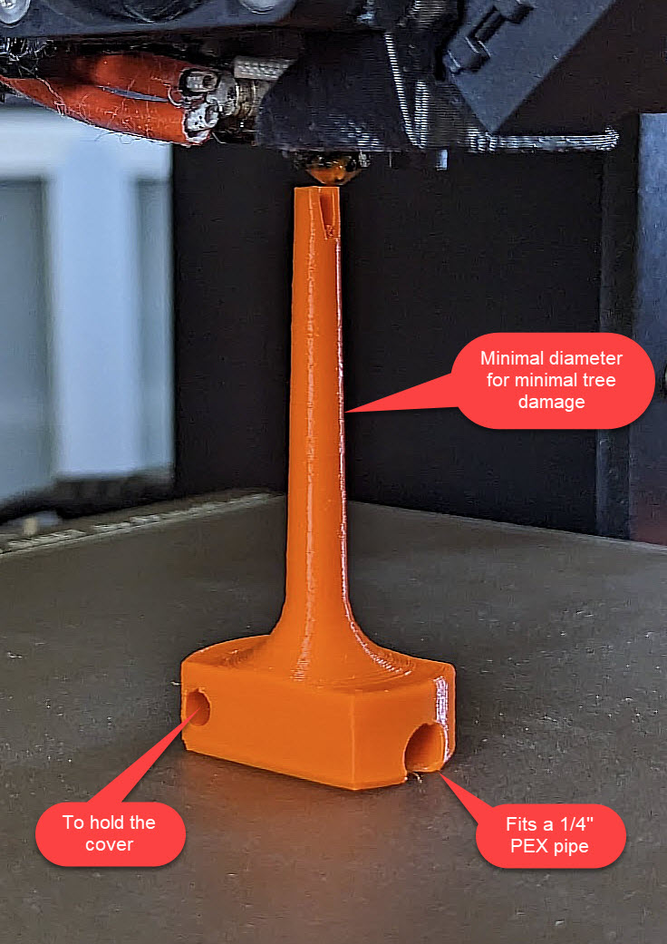 Maple sap spout for minimal tree damage by C Duch | Download free STL ...