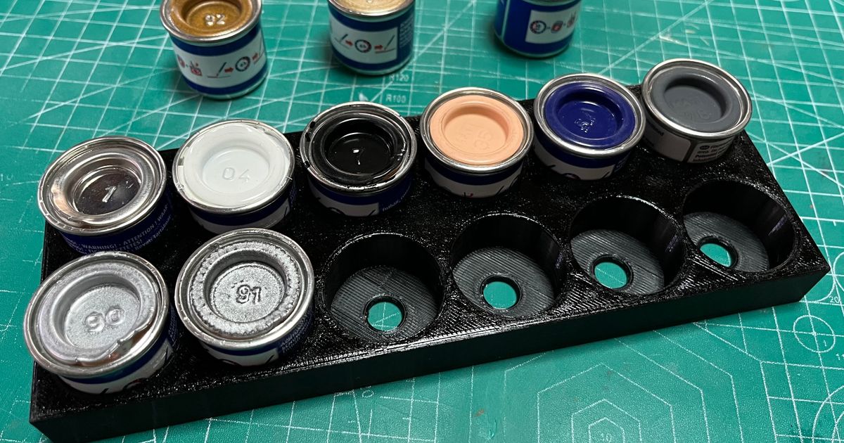 Revell paint palette for 12 cans by Zossy | Download free STL model ...