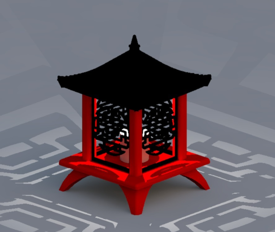 Japanese Lamp - Pagode Light by Guido | Download free STL model ...