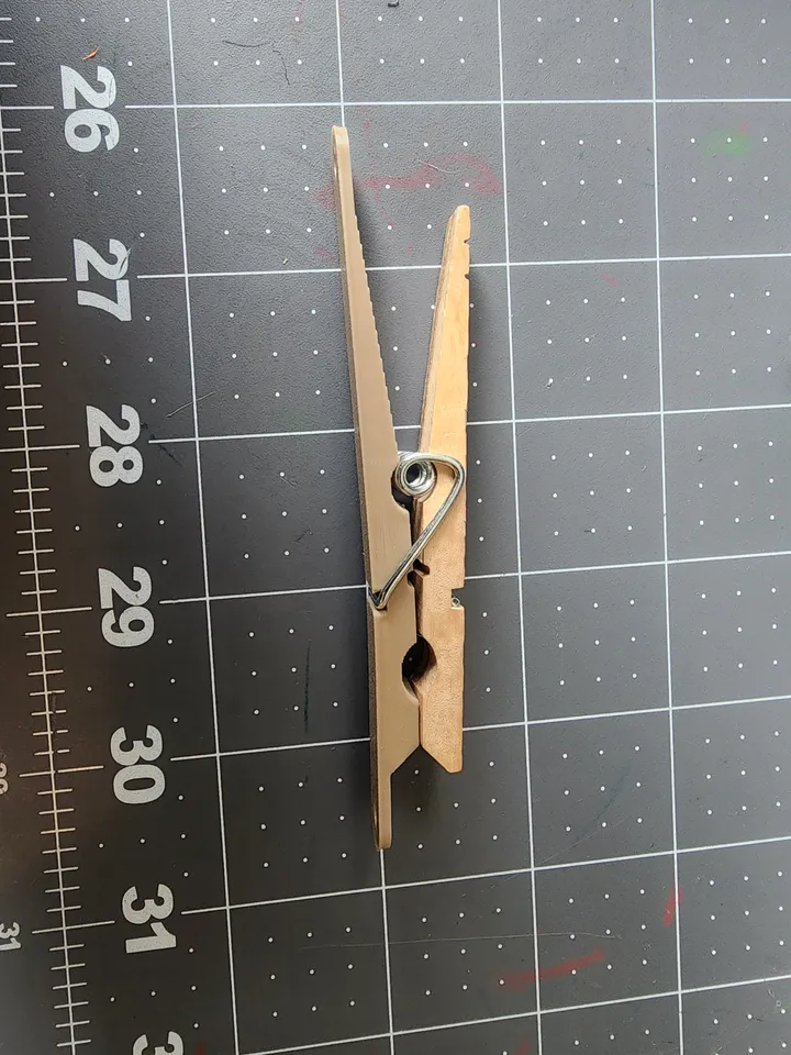 Clothespin with mounting holes by tlkinn025 | Download free STL model ...