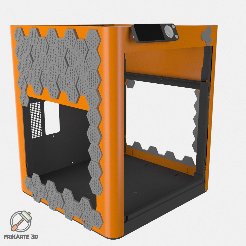 Bambu Lab P1P Hex Textured Modplate by Frikarte3D | Download free STL ...