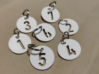 Key tags with numbers | Zahlenmarken by Flo Thomas | Download free STL ...