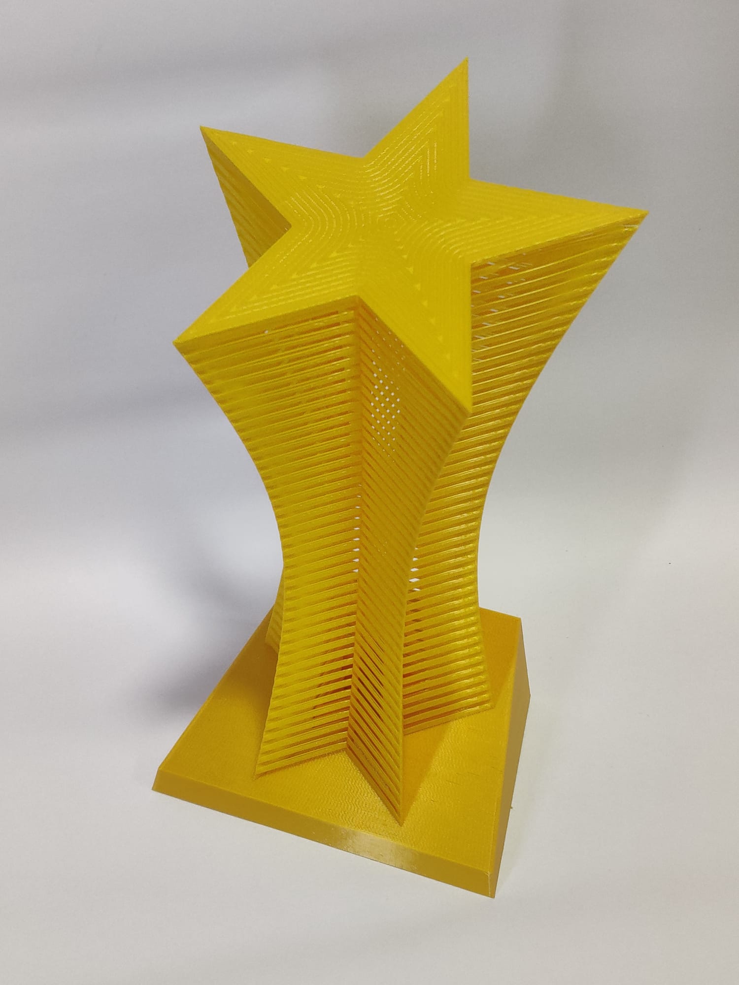 Star Layered Texture Vase Mode Trophy With Stand by CohereTools ...