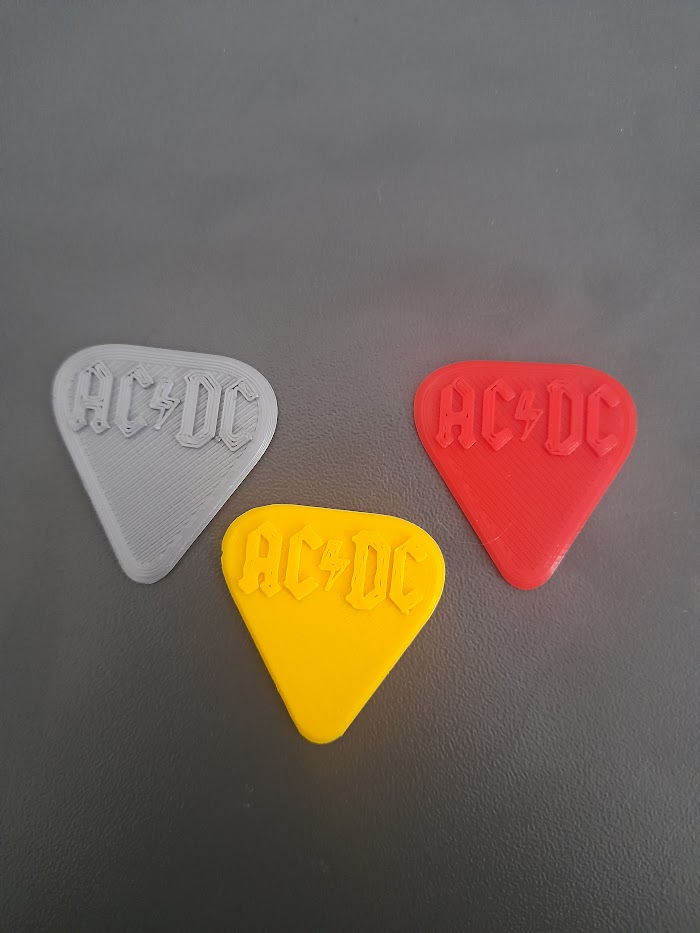 AC/DC plectrum by MCcreator | Download free STL model | Printables.com