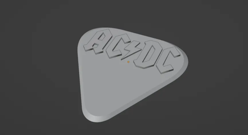 AC/DC plectrum by MCcreator | Download free STL model | Printables.com
