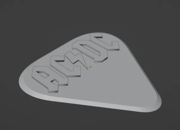 AC/DC plectrum by MCcreator | Download free STL model | Printables.com