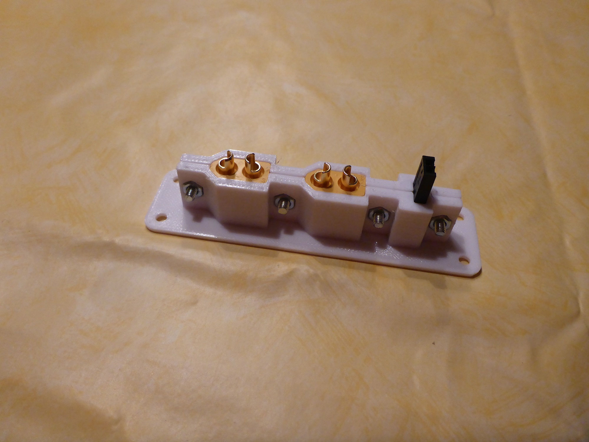 Mount for 2x XT60 Mount + Molex (Prusa Power Panic Cable) by ...