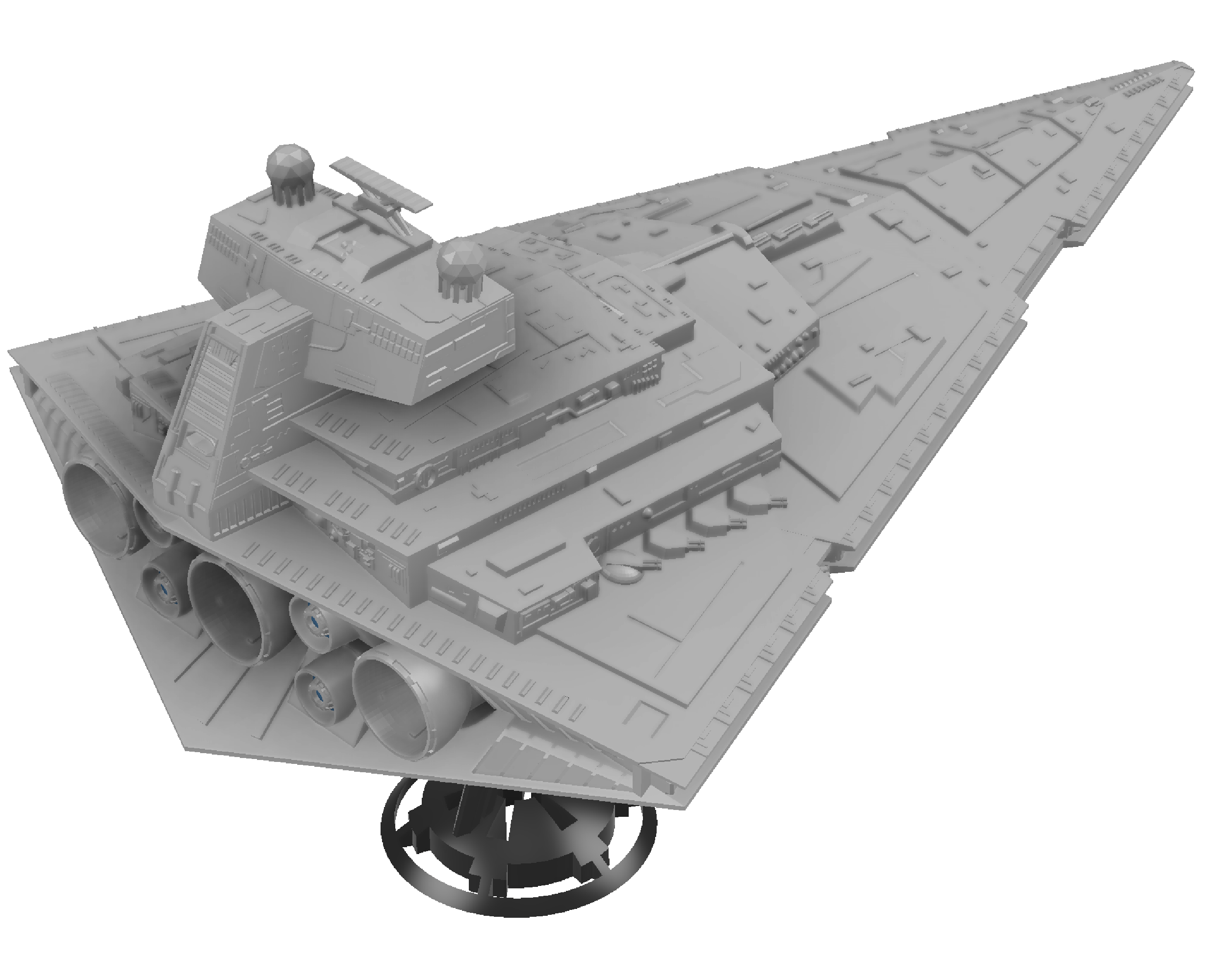 Imperial II class Star Destroyer - 1:3000 scale by Lionel SAVOCA ...