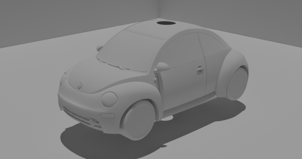 Mini VW Beetle For Car Mirror by Mymif | Download free STL model ...