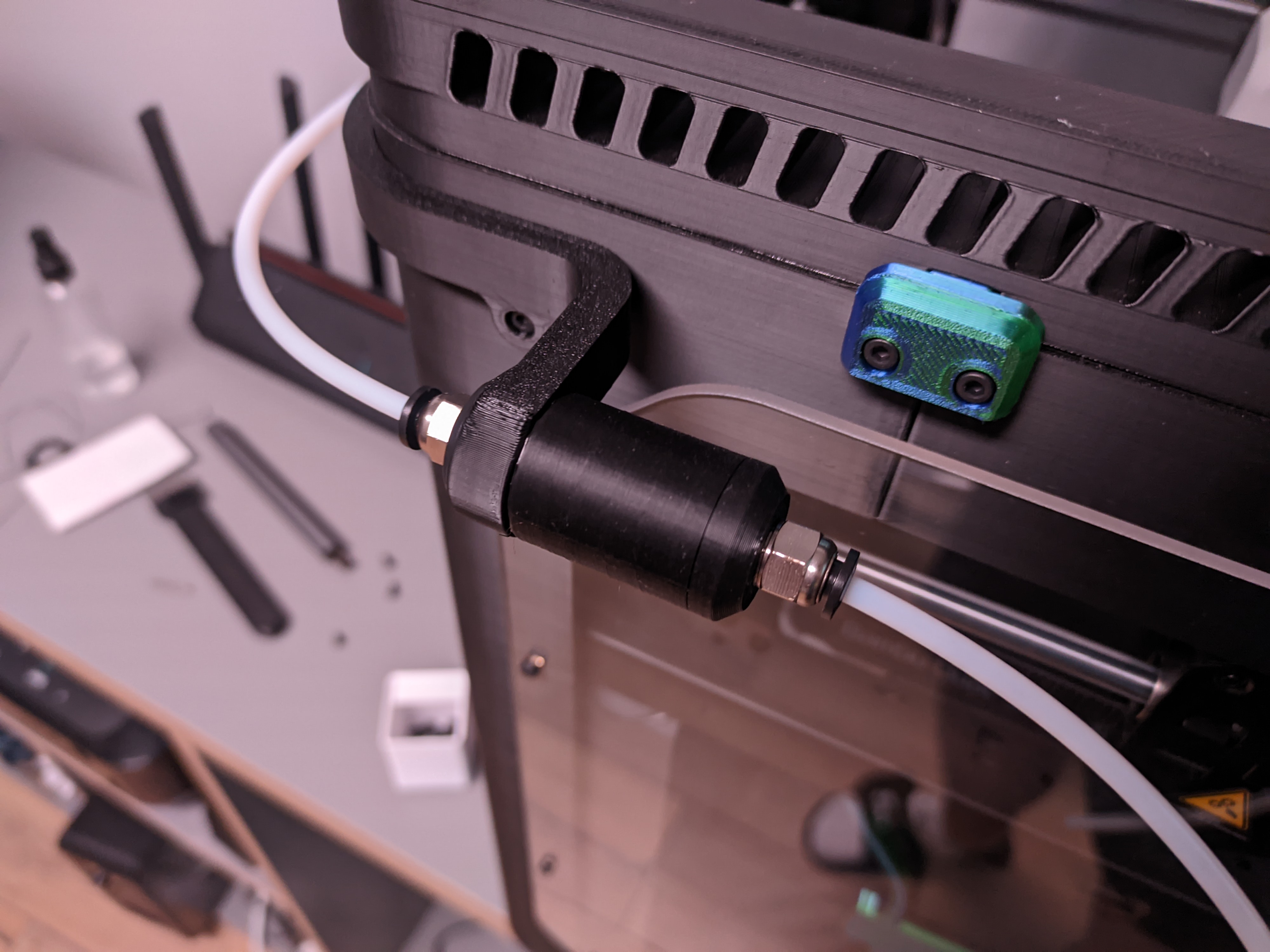 Bambu Lab P1P Filament Guide with Magnet Connector and Filament Cleaner ...