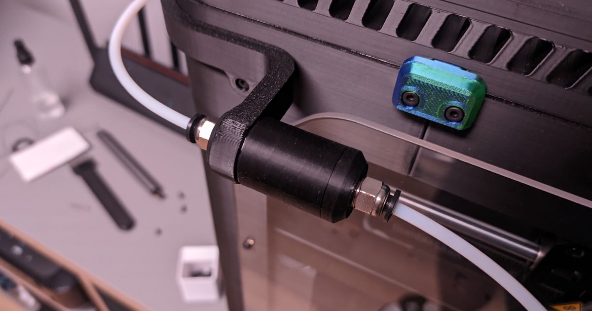 Bambu Lab P1P Filament Guide with Magnet Connector and Filament Cleaner ...