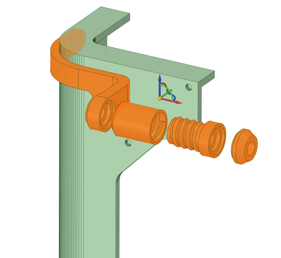 Bambu Lab P1P Filament Guide with Magnet Connector and Filament Cleaner ...