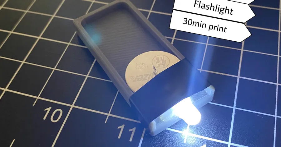 Pocket Portable Flashlight V1 by ianventions | Download free STL model ...