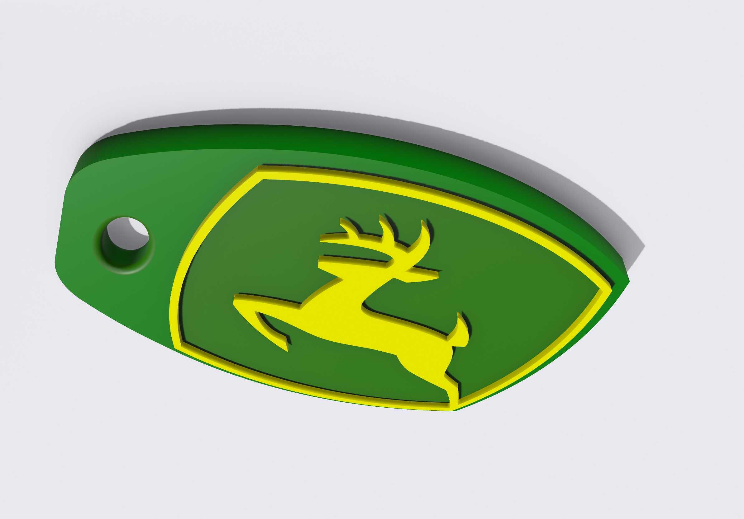 Key ring John Deere by Victor | Download free STL model | Printables.com