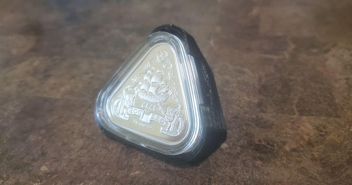Silver Australian Shipwreck Triangular coin holder by Manguy dude ...